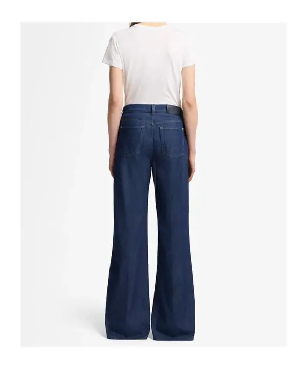 7 For All Mankind High-waisted Wide-leg Jeans - Blue