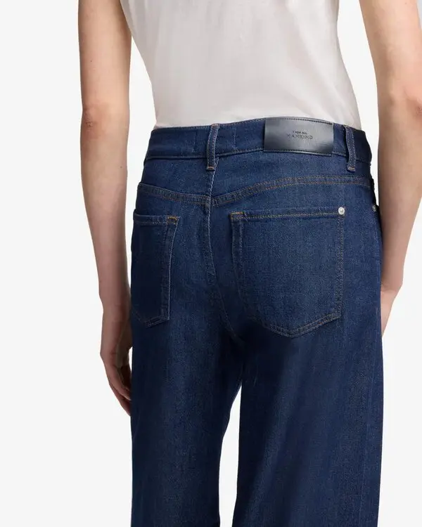 7 For All Mankind High-waisted Wide-leg Jeans - Blue