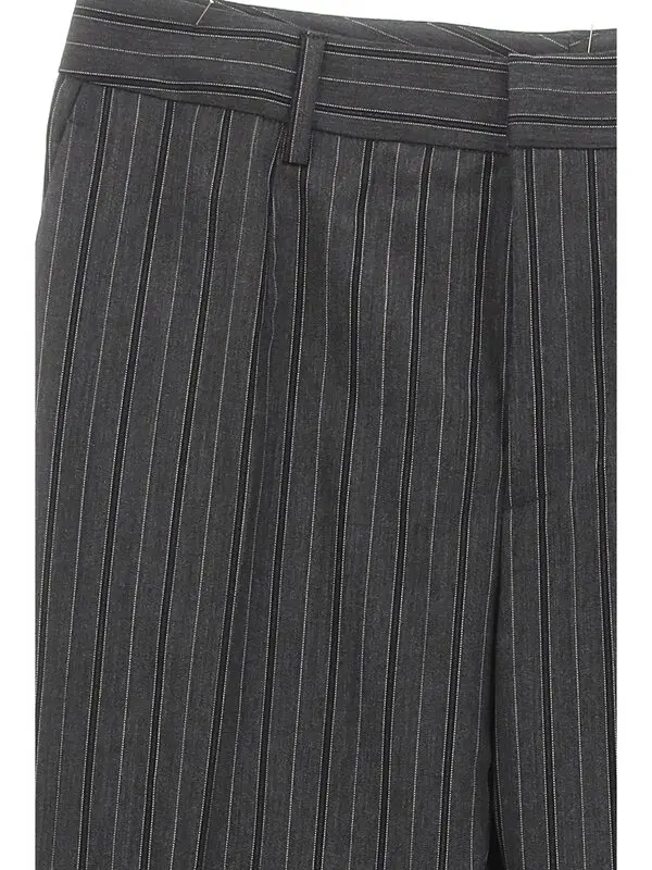 Alessandra Rich Pinstriped Tailored Trousers