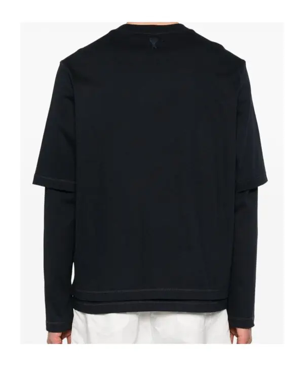 Ami Logo Printed Crewneck T-shirt
