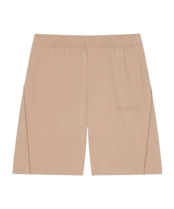 Givenchy Bermuda Shorts With Paris Jacquard - Light Brown