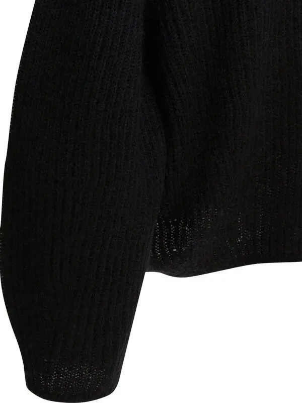 TOTEME Crewneck Ribbed Knit Pullover