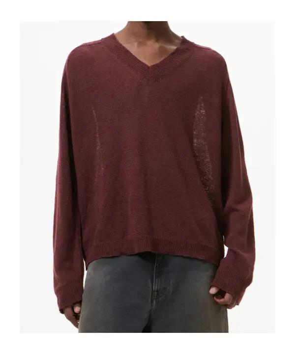 Our Legacy Rue V-neck Knitted Sweater - Red