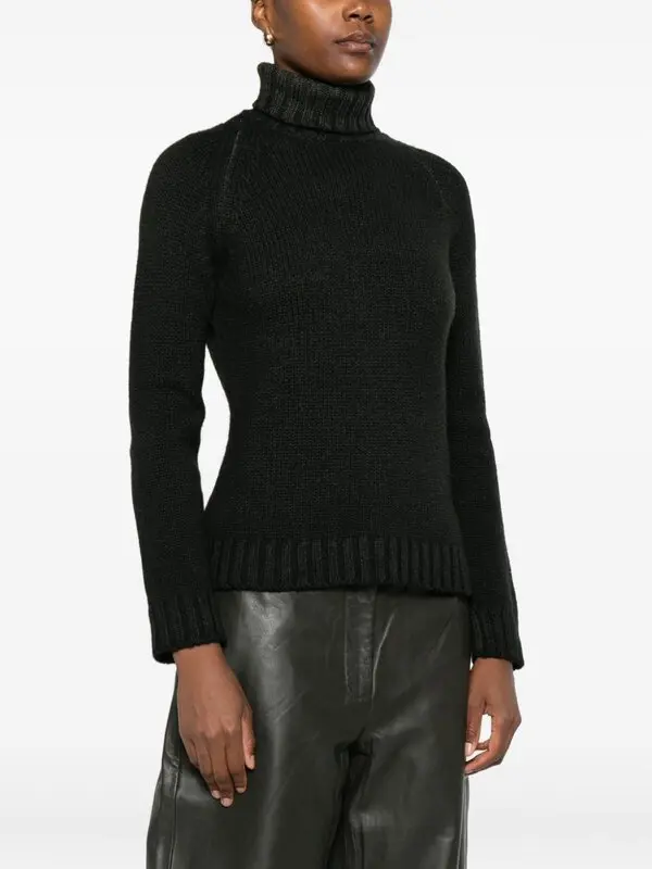 BASERANGE High-neck Ribbed Sweater