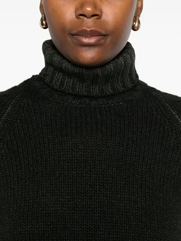 BASERANGE High-neck Ribbed Sweater