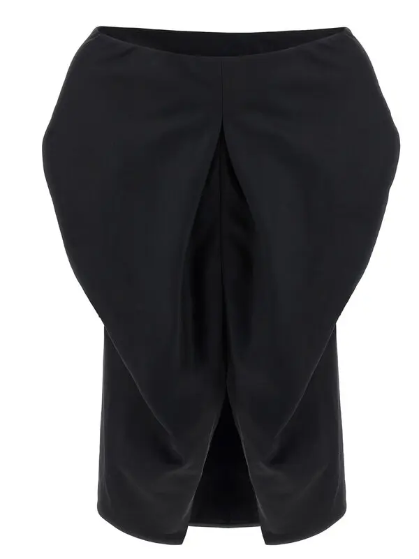 THE ROW Draped Wide-neck Blouse