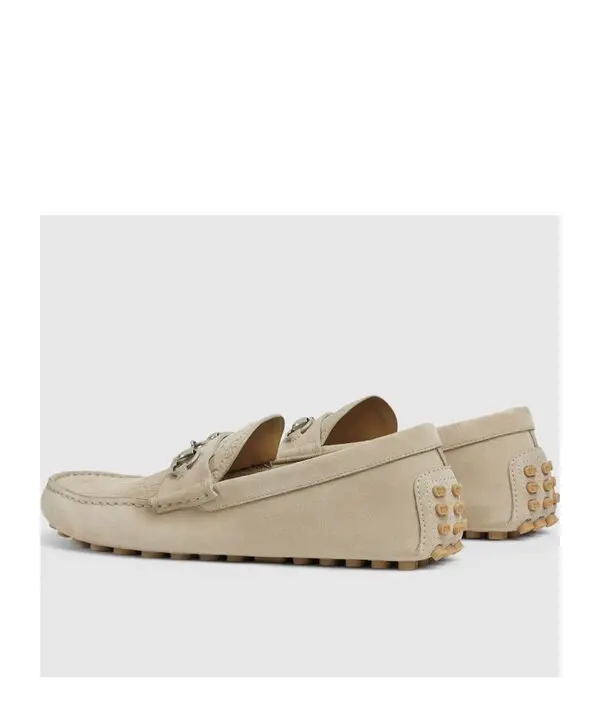 Gucci Horsebit Monogrammed Loafers