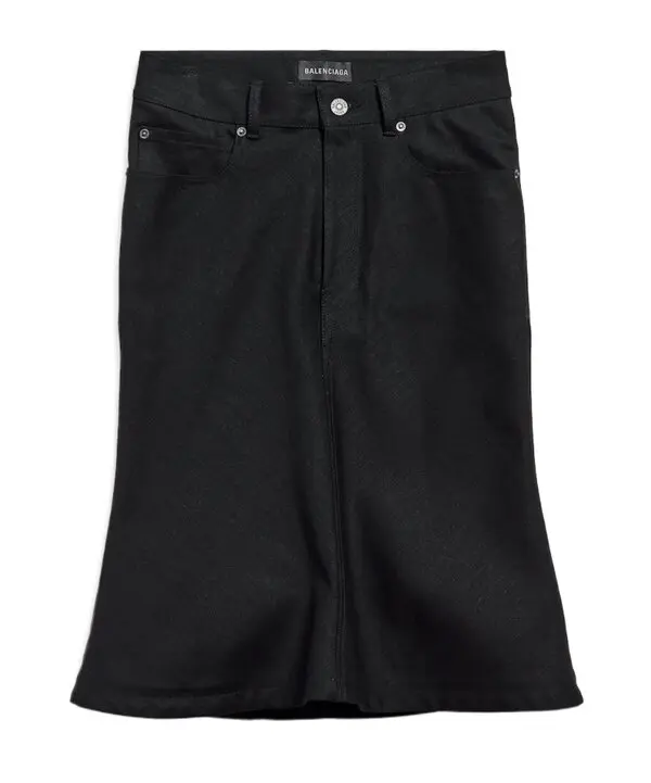 Balenciaga Godet Midi Skirt