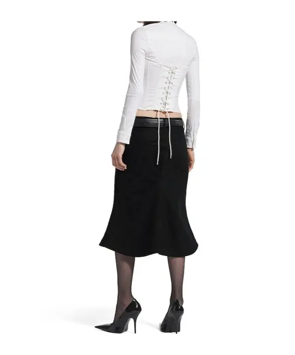 Balenciaga Godet Midi Skirt