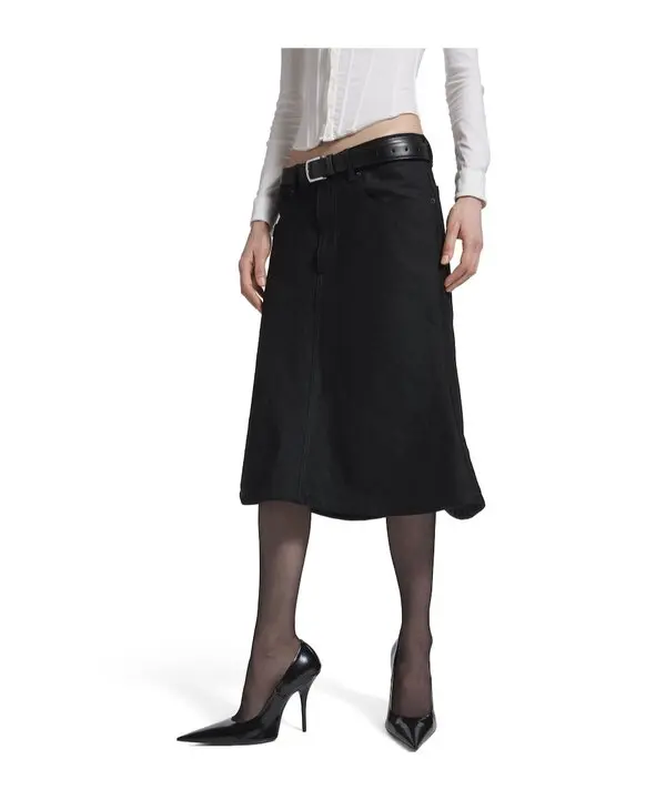 Balenciaga Godet Midi Skirt