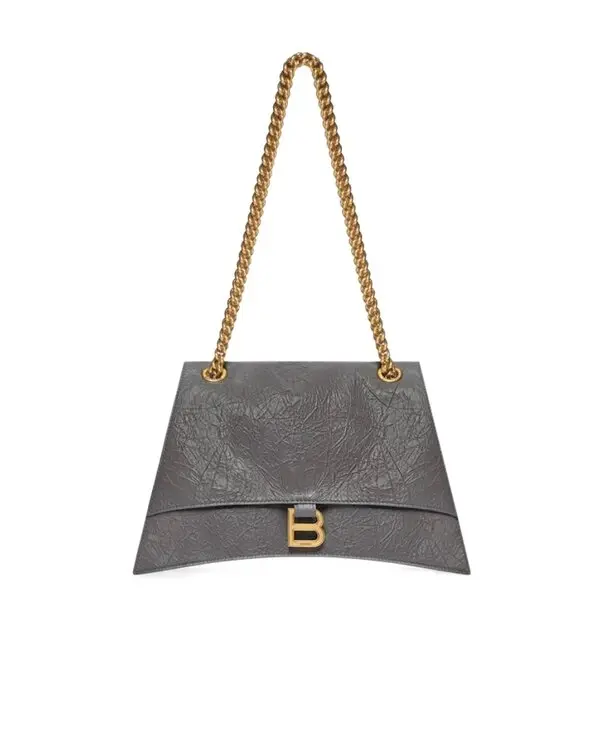 Balenciaga Crush Medium Chain Shoulder Bag - Gray