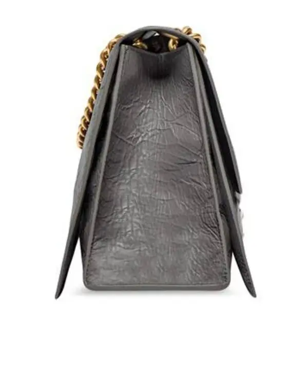 Balenciaga Crush Medium Chain Shoulder Bag - Gray