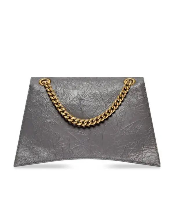 Balenciaga Crush Medium Chain Shoulder Bag - Gray