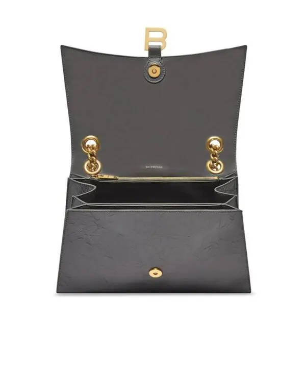 Balenciaga Crush Medium Chain Shoulder Bag - Gray