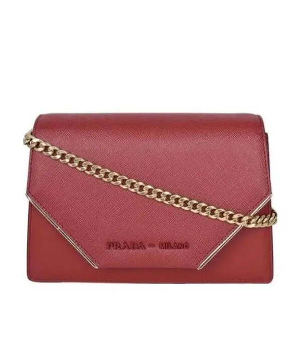 Prada Flip Logo Shoulder Bag