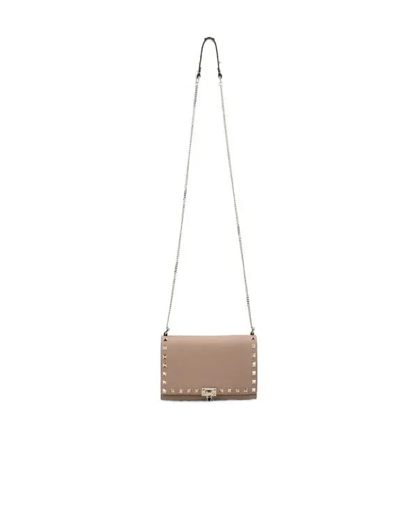 Valentino Garavani Rockstud Foldover Top Crossbody Bag