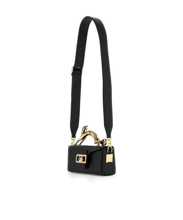 LANVIN Logo Plaque Foldover Top Crossbody Bag