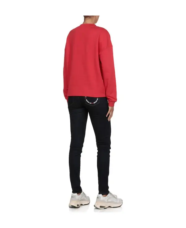 Moschino Heart Logo Sweatshirt - Red