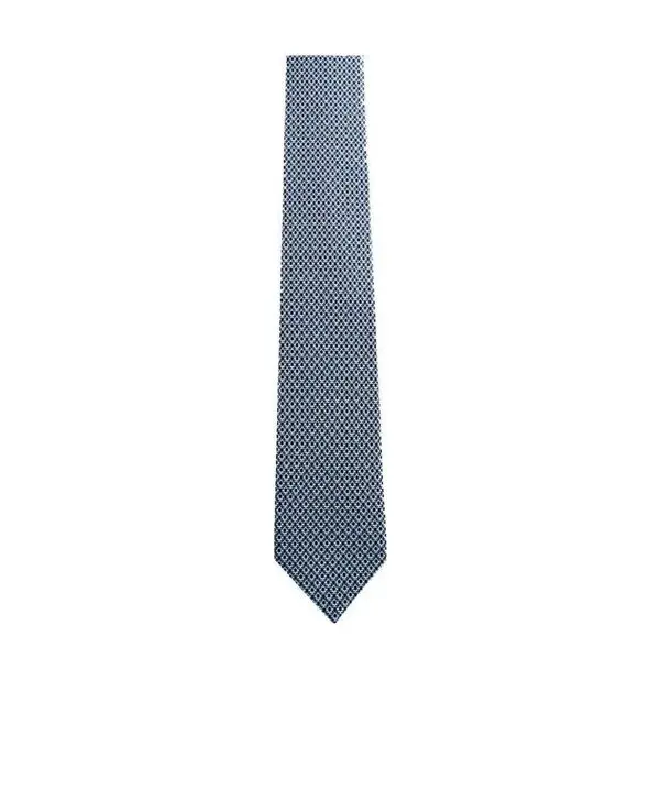 FERRAGAMO Printed Silk Tie - Multicolor