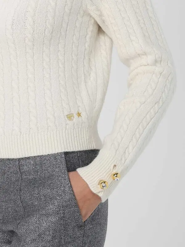 CHIARA FERRAGNI Crewneck Long-sleeved Jumper