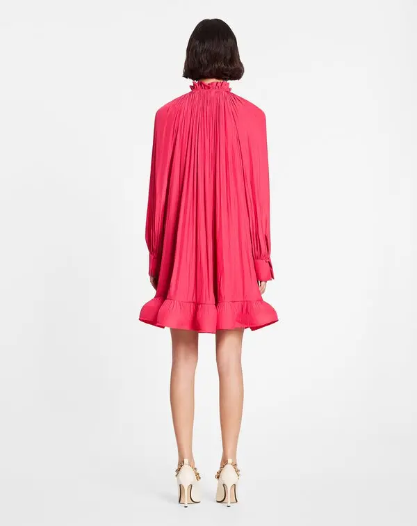 LANVIN Ruffled Charmeuse Minidress