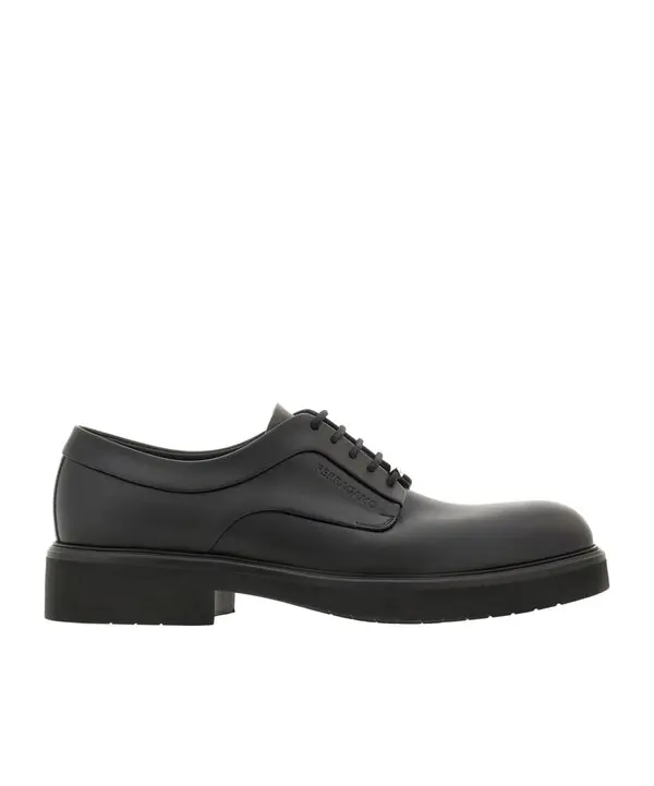 FERRAGAMO Cervantes Round Toe Lace-up Shoes