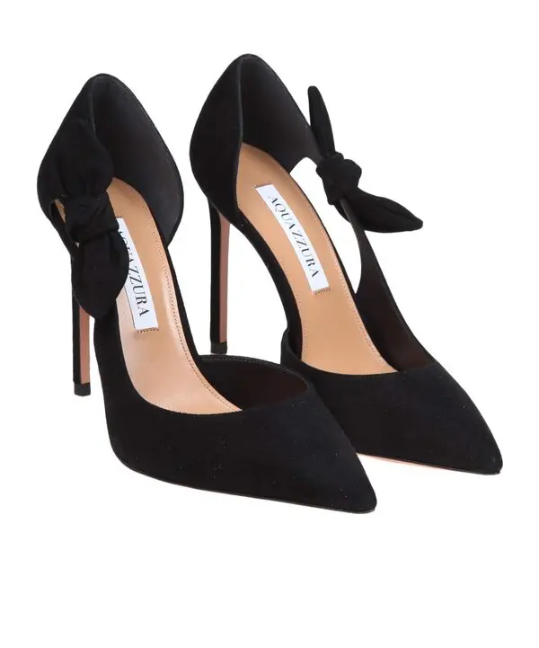 AQUAZZURA Very Bow Tie Stiletto Heel Pumps