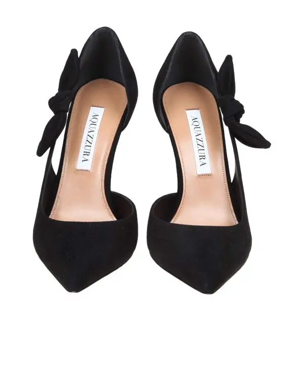 AQUAZZURA Very Bow Tie Stiletto Heel Pumps
