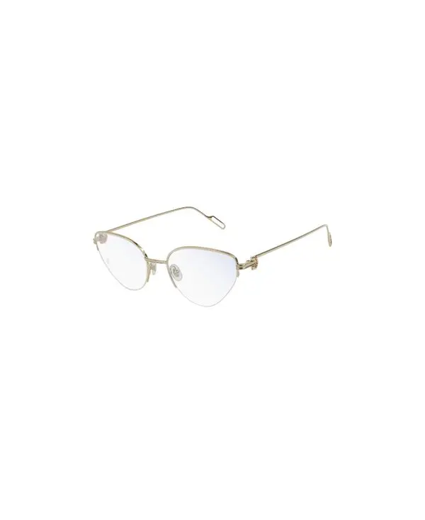 Cartier Logo Embellished Cat Eye Eyeglasses - White