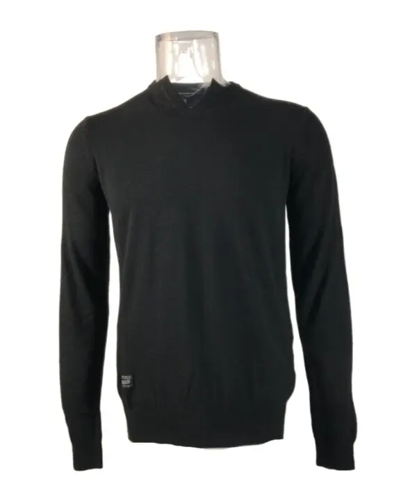 Emporio Armani Long Sleeve Contrasting Sweater