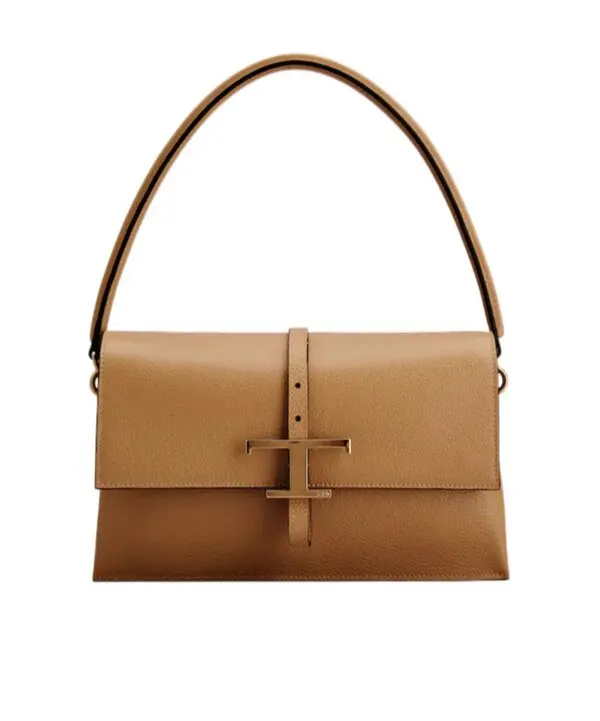 TOD'S Timeless Flap Shoulder Bag - Brown