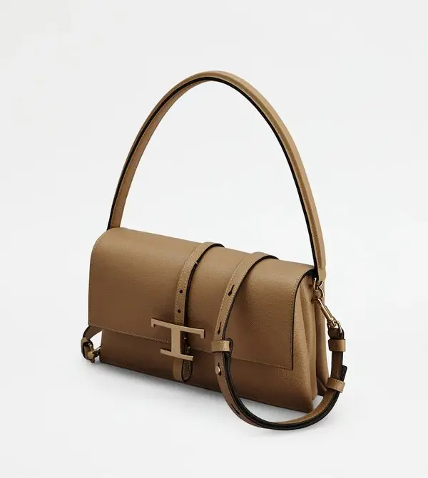 TOD'S Timeless Flap Shoulder Bag - Brown
