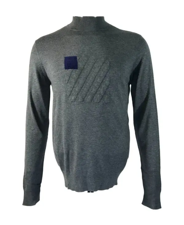 Emporio Armani High Neck Sweater With Logo Detail