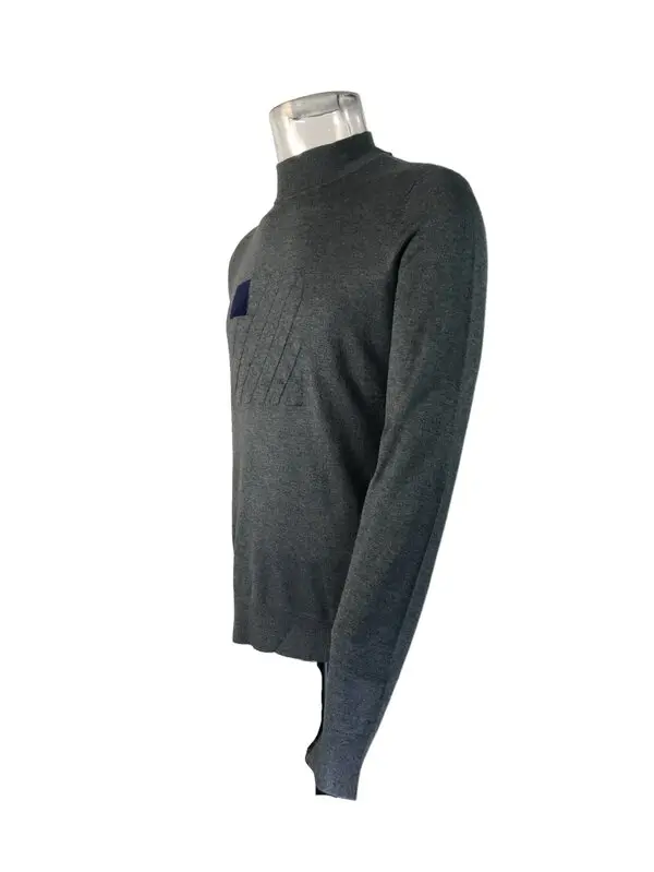Emporio Armani High Neck Sweater With Logo Detail