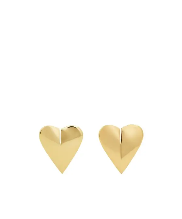 Alaïa Le Coeur Mini Torn Earrings - Gold
