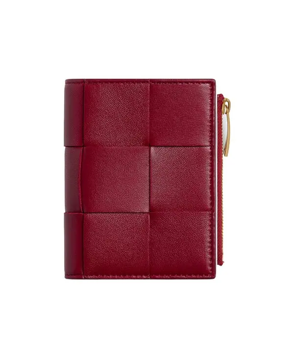 Bottega Veneta Cassette Small Bi-fold Wallet - Red