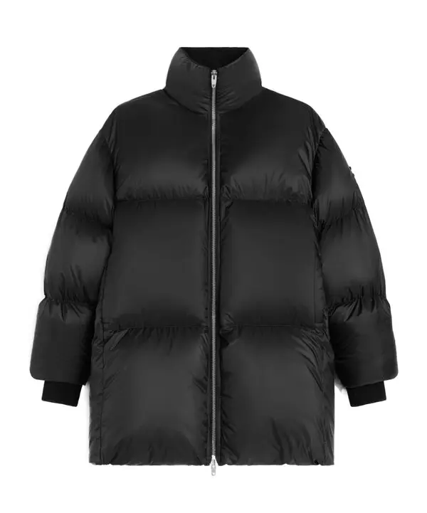 Celine Long Puffer Jacket In Light Nylon