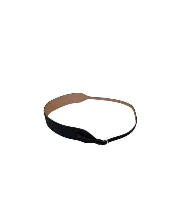 Alaïa Asymmetric Buckle Detailed Belt - Black