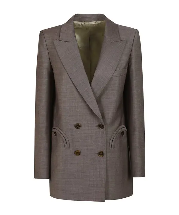 BLAZÉ MILANO Aile Everyday Double-breasted Blazer - Brown