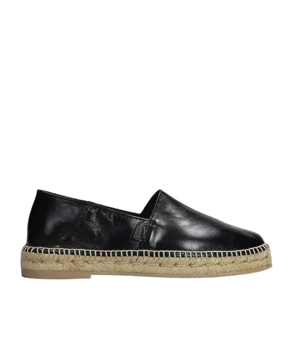 AMI Paris Leather Espadrilles With Rope Sole