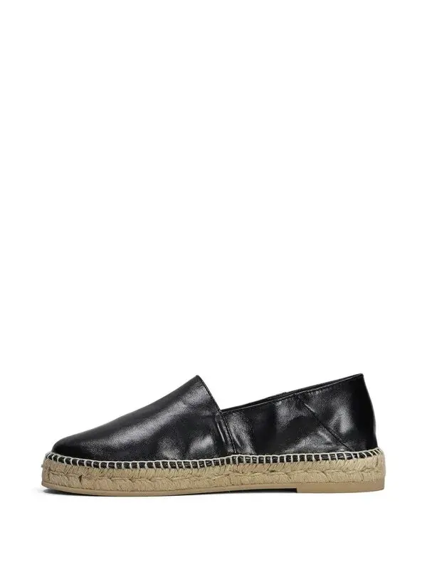 AMI Paris Leather Espadrilles With Rope Sole