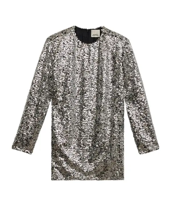 Isabel Marant Étoile Heliane Sequined Tulle Mini Dress