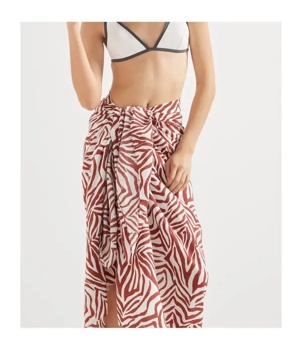 Brunello Cucinelli Printed Midi Skirt