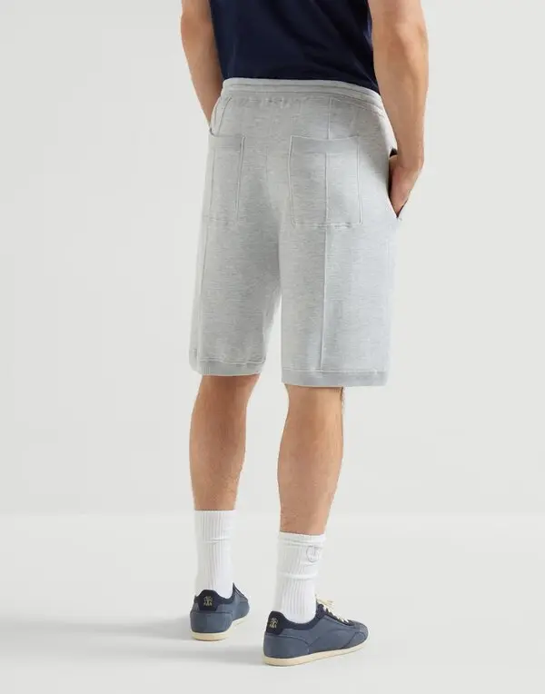Brunello Cucinelli Drawstring Bermuda Shorts - Pebble