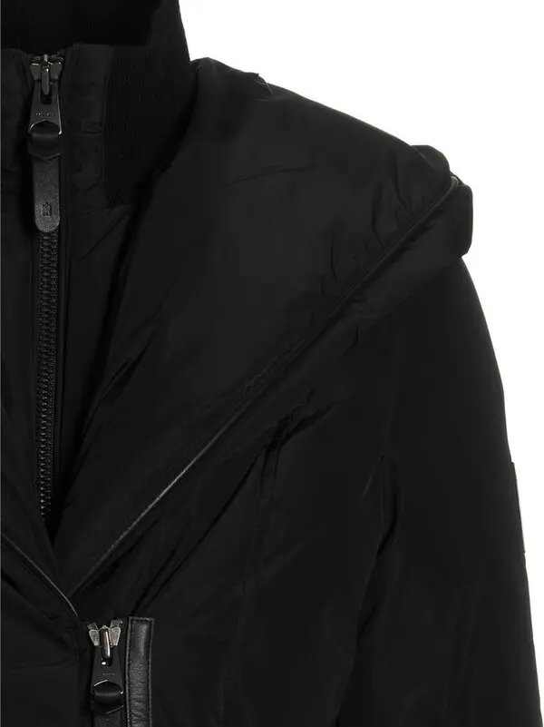 Mackage Hooded Down Jacket With Belted Detail