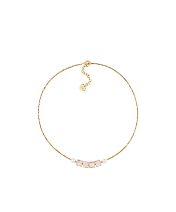 Dior D-dice Pearl Necklace - Yellow