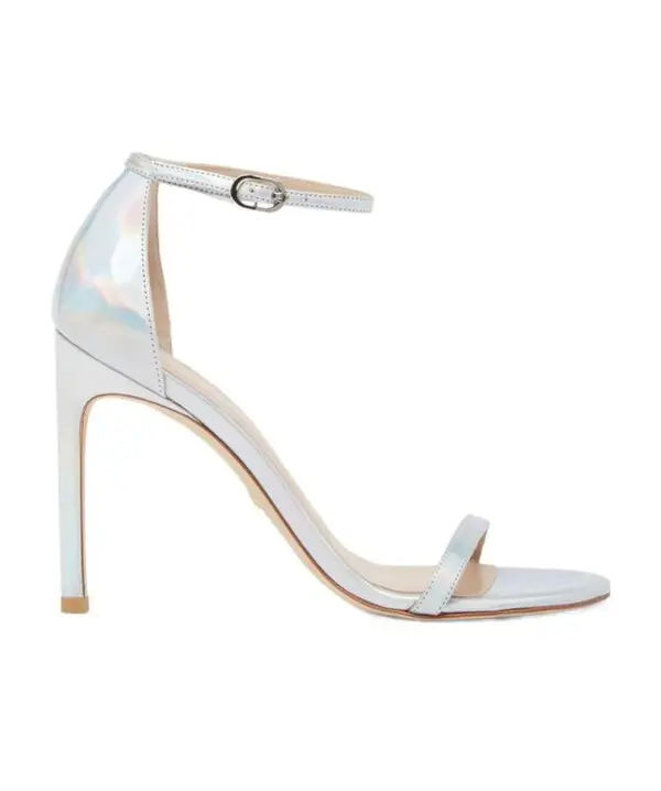 STUART WEITZMAN Logo High-heeled Sandals - White