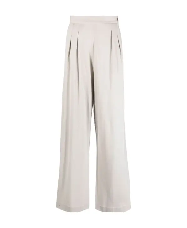 Fabiana Filippi Wide-leg Pleated Detail Pants - White