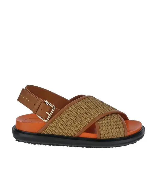 Marni Fussbett Cross-strap Sandals