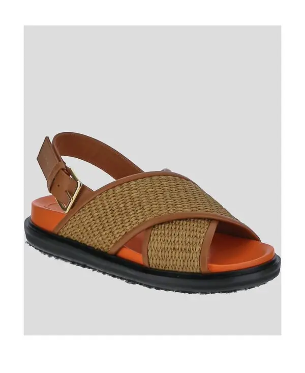 Marni Fussbett Cross-strap Sandals